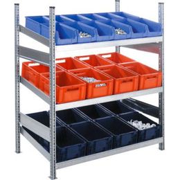 Sch&auml;fer Shop Komplettregal MBR 3000, Anbaufeld, 3 schr&auml;ge Fachebene, 1536 x 400 x 1292 mm