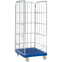 Rollbox, 3-seitig, blau RAL 5010