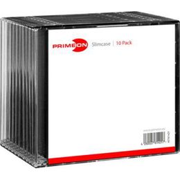 PRIMEON CD/DVD-Leerh&uuml;llen, 10 Slimcase