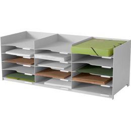 PAPERFLOW Sortierstation, DIN A4, Polysytrol, grau