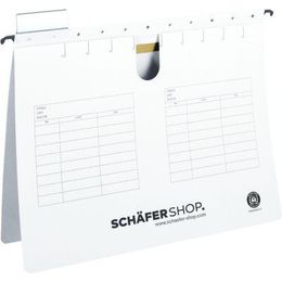 Sch&auml;fer Shop Sch&auml;fer Shop Select H&auml;ngehefter, DIN A4, Heftzunge oben, wei&szlig;, 25 St&uuml;ck