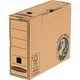 Archivschachtel BANKERS BOX&reg; Serie Earth, FSC&reg;-zertifizierter Karton, B 100 x T 350 x H 260 mm, f&uuml;r Formate A4+, braun, 20 St&uuml;ck
