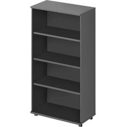 Sch&auml;fer Shop Sch&auml;fer Shop Genius Regal TETRIS WOOD, 4 OH, H&ouml;he inkl. Gleiter, B 800 mm, graphit
