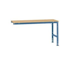 Manuflex Ansatztisch UNIVERSAL Standard, 1750 x 800 mm, Multiplex natur, brillantblau