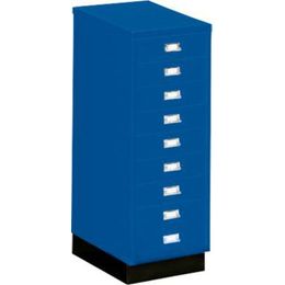 SSI Schubladenschrank DIN A3, 9 Sch&uuml;be, 940 mm hoch, enzianblau