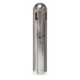 Wandascher Probbax, Volumen 1,8 l, mit Trichter, verschlie&szlig;bar, mit Dach, B 102 x T 110 x H 500 mm, Edelstahl, edelstahlfarben