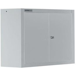Sch&auml;fer Shop Sch&auml;fer Shop Select Wandschrank MS 750, zweit&uuml;rig, mit Zwischenboden, B 750 x T 320 x H 600 mm, Stahl, wei&szlig;aluminium/wei&szlig;aluminium