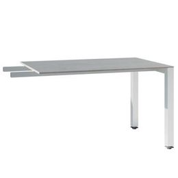 Ansatztisch SOLUS PLAY, Rechteck, B 1200 x T 800 x H 720 - 820 mm, Ceramic grey