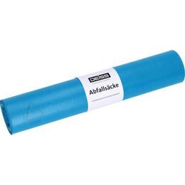 Deiss Abfalls&auml;cke, 120 Liter, Recycling-LDPE, f&uuml;r Abfallbeh&auml;lter, rei&szlig;fest, strapazierf&auml;hig, B 700 x H 1100 mm, blau, 250 St&uuml;ck