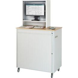 Rau Computer-Station Typ 6018, B 1030 x T 660 x H 1810 mm,, fahrbar