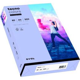 Farbiges Kopierpapier tecno colors, DIN A4, 80 g/m&sup2;, violett, 500 Blatt