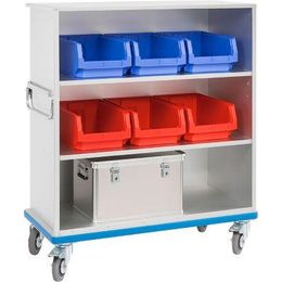 Schrankwagen GM&Ouml;HLING G&reg;-Cup light, offene Front, bis 300 kg, 3 Etagen, Volumen ca. 740 l