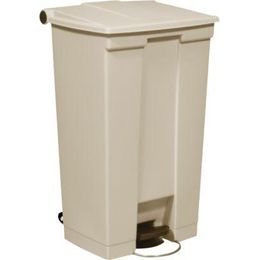 Tretabfalleimer Rubbermaid Legacy, 87 Liter, Step-on, Deckeld&auml;mpfer, Kunststoff, beige