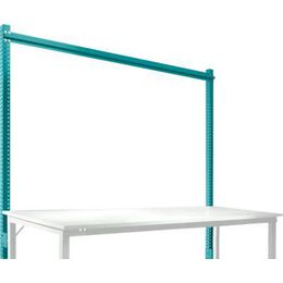 Manuflex Aufbauportal, Grundtisch SPEZIAL Arbeitstisch-/Werkbanksystem UNIVERSAL/PROFI, 2000 mm, wasserblau