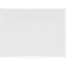 Maul Whiteboard Maulprimo, im Hoch-/Querformat nutzbar, magnethaftend, Ablageschale, H 450 x B 600 mm, Stahlblech kunststoffbeschichtet, wei&szlig;