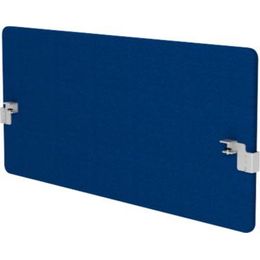 Hintertisch-Akustiktrennwand Wall inkl. Adapter, 30 mm stark, B 2000 x H 800 mm, dunkelbau