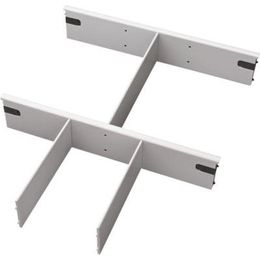 Trennstege-Set, f&uuml;r Rollcontainer & Standcontainer Breno, 4 x A4, 2 x A5 & 4 x A6, Kunststoff, lichtgrau