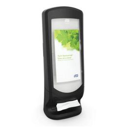 Tork&reg; Serviettenspender Xpressnap Fit&reg; 272211, Einzelblattausgabe, Stand-/Wandbefestigung, L 235 x B 235 x H 622 mm, Kunststoff, schwarz