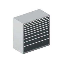 Sch&auml;fer Shop Sch&auml;fer Shop Select Schubladenschrank WSK 78&ndash;36 E, Stahl, 10 Sch&uuml;be, 75 kg Traglast, B 1431 mm x T 725 mm x H 1450 mm, wei&szlig;alu/anthrazitgrau
