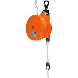 Federauszug HAHN+KOLB AUTOSTAT Typ 7230, mit Balancer, Traglast 9,0 bis 14,0 kg, Seilauszugsl&auml;nge bis 2000 mm, Spezialkunststoff, orange