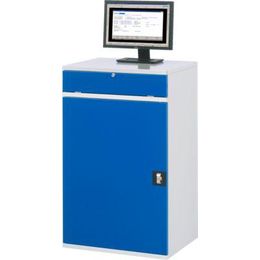 Rau Computer-Schrank Typ 650-M60, B 650 x T 520 x H 1060 mm, station&auml;r
