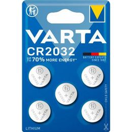 Knopfzelle Varta Professional Electronics CR2032, Spannung 3 V, Kapazit&auml;t 230 mAh, Lithium, 5 St&uuml;ck