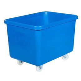 Rechteckbeh&auml;lter, Kunststoff, fahrbar, 340 l, blau