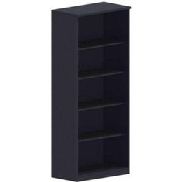 Regal BEXXSTAR, 5 Ordnerh&ouml;hen, B 800 x T 445 x H 1895 mm, schwarz