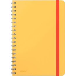Collegeblock Leitz Cosy, DIN B5, kariert, spiralgebunden, 100 g/m&sup2; Papier, 80 Blatt, gelb