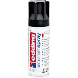Edding Spray 5200, 200 ml, Premium-Acryllack matt, Spr&uuml;hbreite ca. 50-60 mm, schwarz matt