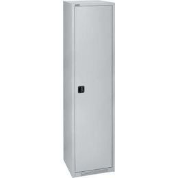 Sch&auml;fer Shop Sch&auml;fer Shop Genius Fl&uuml;gelt&uuml;rschrank FS, Stahl, mit Bel&uuml;ftungsl&ouml;chern, B 545 x T 420 x H 1950 mm, 5 OH, wei&szlig;aluminium/wei&szlig;aluminium, bis 250 kg