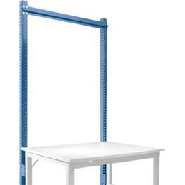 Manuflex Aufbauportal, Grundtisch SPEZIAL Arbeitstisch-/Werkbanksystem UNIVERSAL/PROFI, 1250 mm, brillantblau