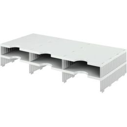 Styro&reg; Sortierstation Styrodoc Standard, DIN C4, Polysytrol, Anbaueinheit, grau/grau