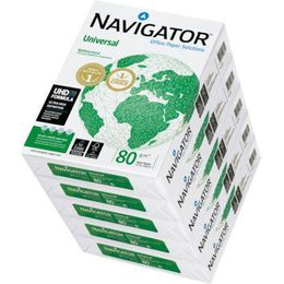 Kopierpapier NAVIGATOR Universal, DIN A4, 80 g/m&sup2;, hochwei&szlig;, 2500 Blatt