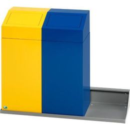 Var Wandhalterung, f&uuml;r Wertstoffsammler mit einer Grundfl&auml;che von 320 x 320 mm & Volumen von 45 l, 3-fach