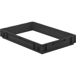 Sch&auml;fer Shop Aufsatzrahmen EFR 6070 f&uuml;r Kasten im EURO-Ma&szlig;, ESD-leitf&auml;hig, 600 x 400 x 75 mm