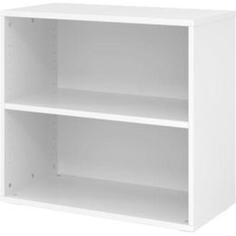 Regale Breno, 2 OH, 28 kg je Boden, B 800 x T 400 x H 748 mm, Spanplatte, wei&szlig;