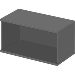 Sch&auml;fer Shop Sch&auml;fer Shop Genius Aufsatzregal TETRIS WOOD, 1 OH, B 800, graphit