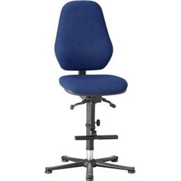 bimos Labordrehstuhl LEANOS 9136, Stoffpolster, Duotec blau