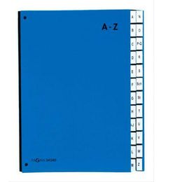 PAGNA Pultordner Color A - Z, auch f&uuml;r &Uuml;berformate, Polypropylen, blau