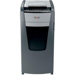 Rexel Optimum AutoFeed+ 600X Aktenvernichter P4, Vollautomatik, Partikelschnitt 4 x 36 mm, 110 l, 600 Blatt Schnittleistung, mit Rollen, schwarz