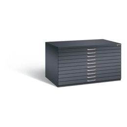 Planschrank aus Stahl, f&uuml;r Formate bis DIN A0, 10 Schubladen