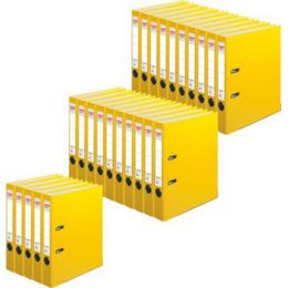 Herlitz Ordner maX.file protect, DIN A4, R&uuml;ckenbreite 50 mm, 25 St&uuml;ck, gelb
