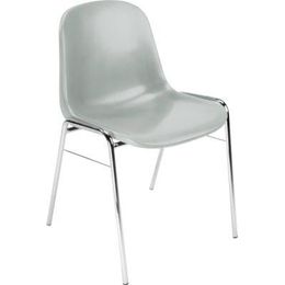 Nowy Styl Formschalenstuhl Beta, stapelbar, desinfektionsmittelbest&auml;ndig, Sitzh&ouml;he 460 mm, grau