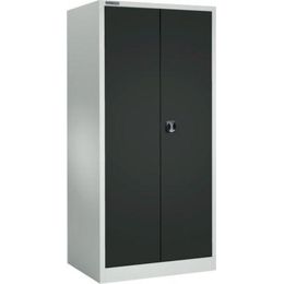 Sch&auml;fer Shop Sch&auml;fer Shop Select Materialschrank MSI 2509, 4 Zwischenb&ouml;den, Zylinderschloss, B 950 x T 500 x H 1935 mm, lichtgrau RAL 7035/anthrazitgrau RAL 7016