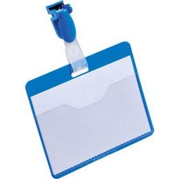 Durable Namensschild, f&uuml;r Betriebsausweise, blau, 25 St.