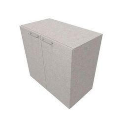 Fl&uuml;gelt&uuml;renschrank SOLUS PLAY, 2 OH, Griff oben, B 800 x T 440 x H 748 mm, Ceramic grey