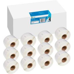 G&G Etiketten G&G, kompatibel zu Dymo 99012/s0722400, 12x260 St&uuml;ck, abl&ouml;sbar, B 89 x H 36 mm wei&szlig;