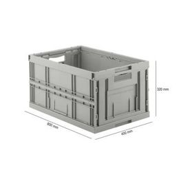 Sch&auml;fer Shop Faltkasten im EURO-Ma&szlig; FK 6320, 64 l, grau