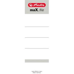 Herlitz nature R&uuml;ckenschild, R&uuml;ckenbreite 80 mm, selbstklebend, 10 St&uuml;ck